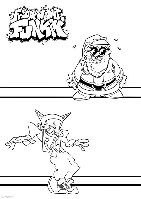 Dibujos De Friday Night Funkin Para Colorear