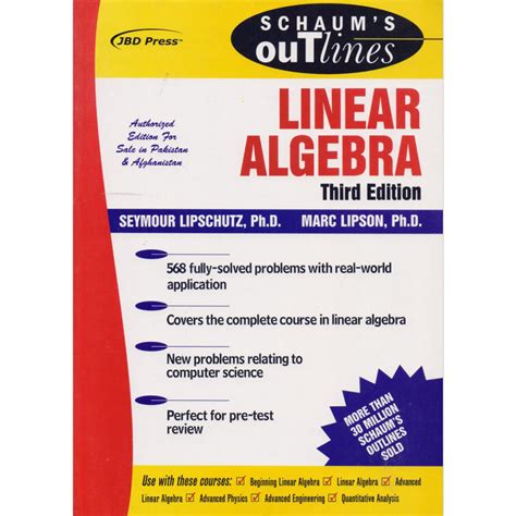 Linear Algebra 3rd Edition Daraz Pk