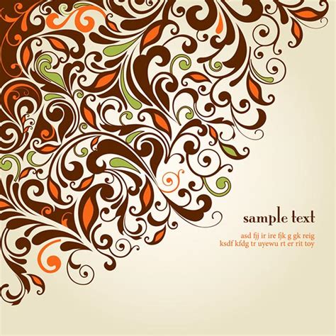 欧式花纹底纹素材中国