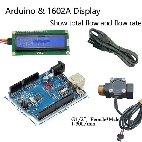Yf S201 Water Flow Sensor With Arduino Tutorial Arduino 55 Off