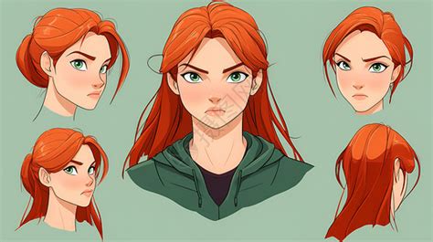 多变的卡通少女插画图片下载 正版图片601728691 摄图网