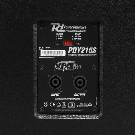 Power Dynamics Pdy215s Passive Subwoofer 15” 900w