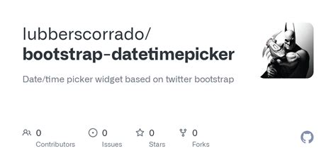 Github Lubberscorradobootstrap Datetimepicker Datetime Picker Widget Based On Twitter Bootstrap