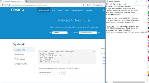 Sms Api Nexmo Part I Youtube