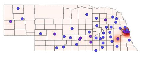 qgis question when i map population data using census blocks as a heatmap it doesn t show much