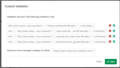 Side By Side Validation Only Some Rows To Be Required Xm Community