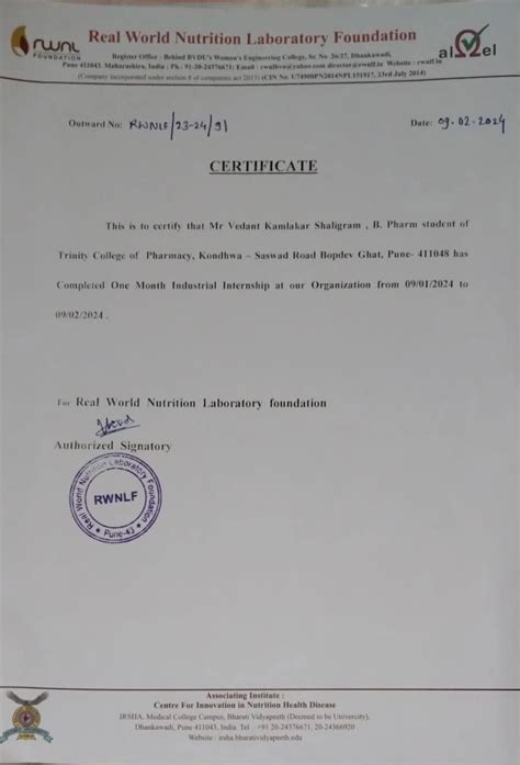 Vedant Shaligram On Linkedin Excited To Share The Successful Completion Of My Internship At