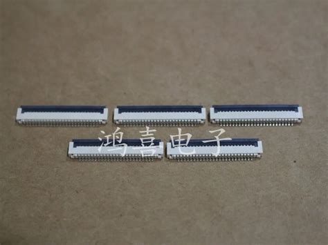 Wzsm New Ffc Fpc Connector 1 0mm Pitch 24pin 24 Pin Ffc Fpc Connector Socket By Then Flip Free
