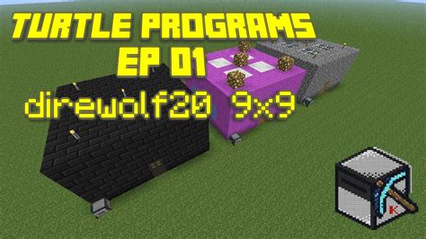 Computercraft Turtle Programs Ep 01 Direwolf20 9x9 Youtube