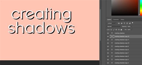 Photoshop Text Effects Creating Shadows Creative Fabrica