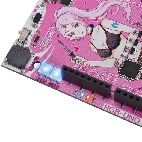 Rgbduino Uno V12 제니 개발 보드 Atmega328p 칩 Ch340c Vs Arduino Uno R3 업그레이드