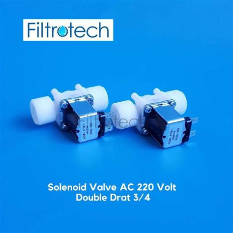 Jual Solenoid Plastik Solonoid Valve Selenoid Plastik Double Drat 34
