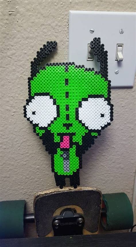 Gir Perler Bead Pattern Patterns Face Cartoon Beads Characters Sprite Fuse Pdf Print Hobby