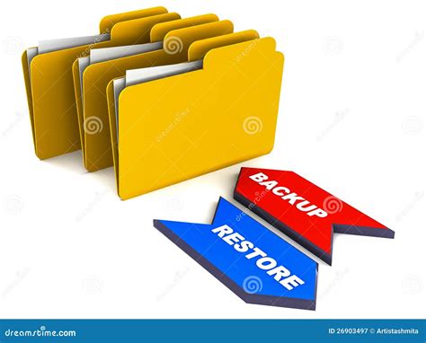 data backup restore stock illustration illustration of business 26903497