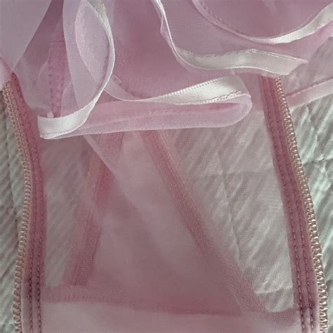 Dollskill Ballerina Sheer Slip Bodysuit Size Large Depop