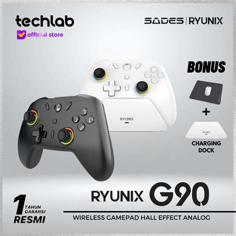 Jual Sades Ryunix G90 G 90 Gamepad Joystick Dual Hall Effect Trigger With Docking Charger