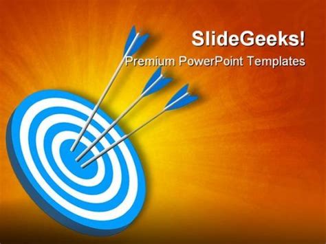 Arrows On Target Success PowerPoint Templates And PowerPoint Backgrounds 0711