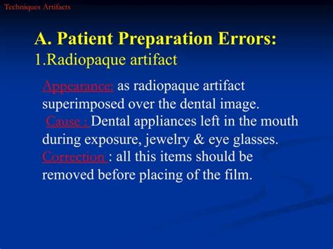 Radiographic Errorsppt