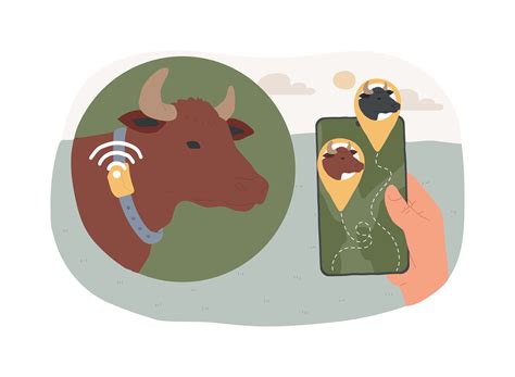 GPS Tracking Collars Isolated Cartoon Illustrations Vector Art At Vecteezy