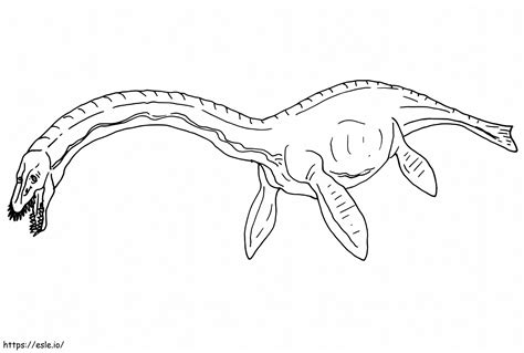Plesiosaurus 4 Coloring Page