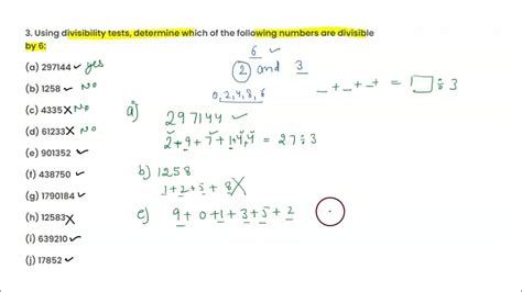 Using Divisibility Tests Determine Which Of The Following Numbers Are Divisible By 6a 297144