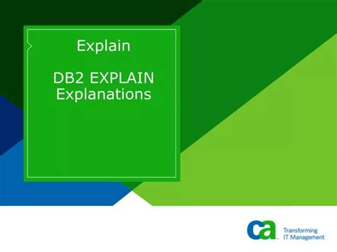 Ppt Explain Db2 Explain Explanations Powerpoint Presentation Free Download Id1101410