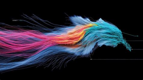 Vibrant Digital Representation Of Flowing Colors And Dynamic Lines Evokes Sense Of Movement And