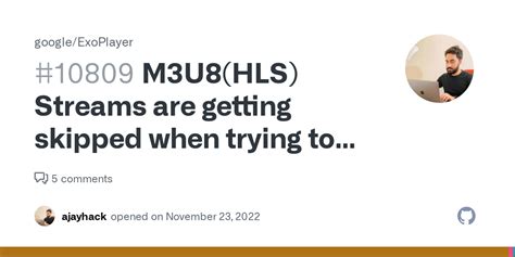 m3u8 hls streams are getting skipped when trying to play it on android