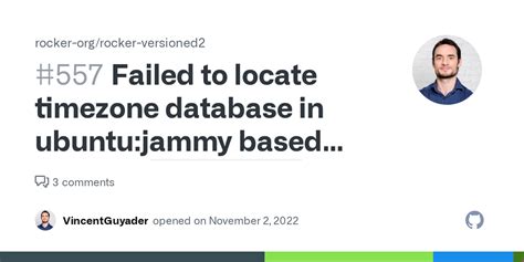 Failed To Locate Timezone Database In Ubuntujammy Based Images