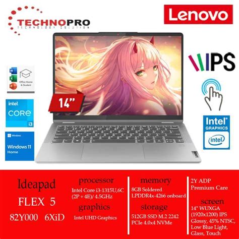 Promo Lenovo Ideapad Flex Iru Xid Sid Rid Intel Core I U Intel Uhd Gb Gb Ssd