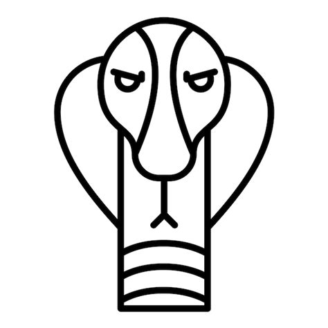 Premium Vector Snake Line Illustration