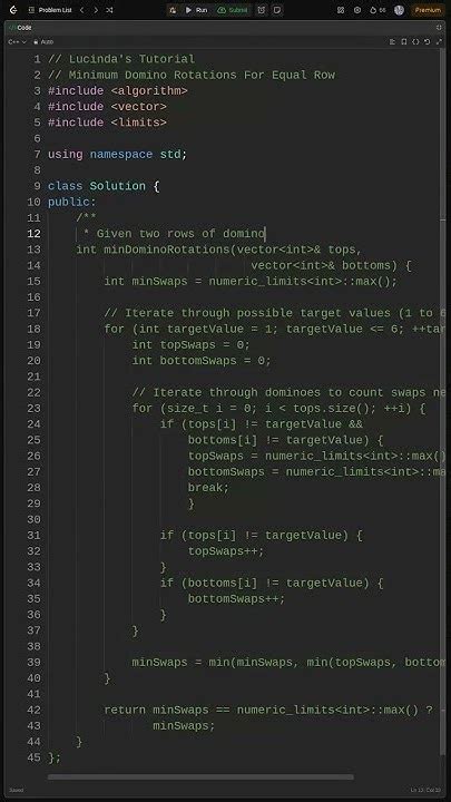 🎀leetcode 1007🎀 Minimum Domino Rotations For Equal Row Youtube