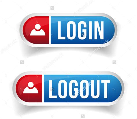 Login Logout Buttons Free Premium Download