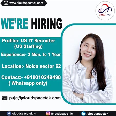 Hiring Technical Recruiter Us Staffing Technical Recruiter Experience Location Onsite