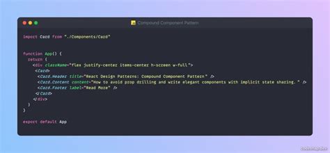 How To Create A Card Component Using React Js Abdeldjalil H Posted