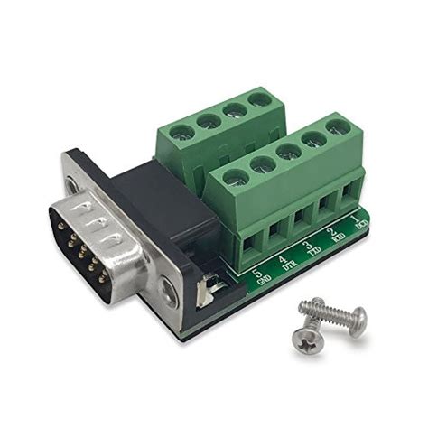 Heaox Db9 Rs232 Dsub Male Adapter To Terminal Connector Signal Module