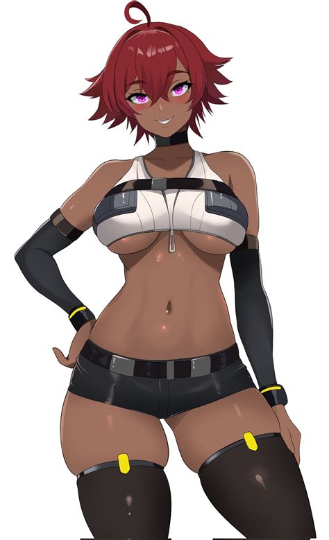 Rule 34 1girls Bare Midriff Bare Thighs Breasts Choker Dark Skinned