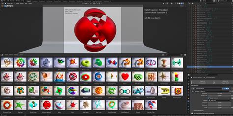 Implicit Equation Procedural Geometry Node Objects Superhive Formerly Blender Market