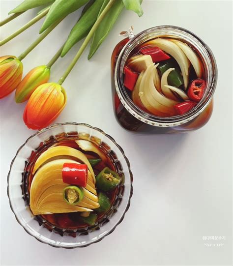 양파장아찌 담는법 햇양파장아찌 만들기 양파장아찌 소스 비율로 짜지 않게 만드는법 레시피 네이버 블로그