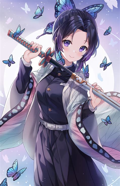Kochou Shinobu Kimetsu No Yaiba Drawn By Hitsukuya Danbooru