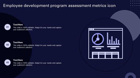 Employee Development Program Assessment Metrics Icon Ppt Template