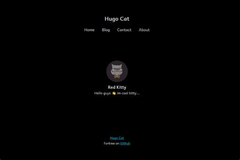 Github Ecurehugo Cat Hugo Theme