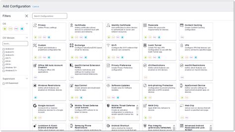 Mobile Device Management Configurations
