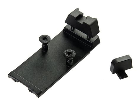 Gk Tactical Sig Sauerairsoft Rmr Mount Base W Iron Sight Set For Si Sixmm 6mm