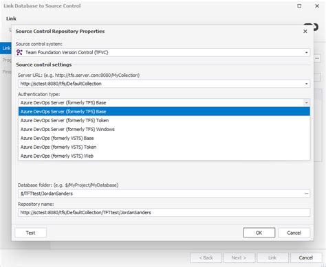 Link A Database To Tfvc