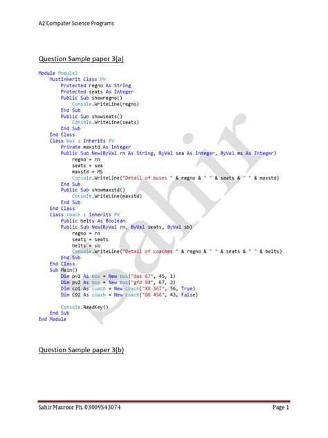 Oop Past Program Pdf Software Development Computer Science