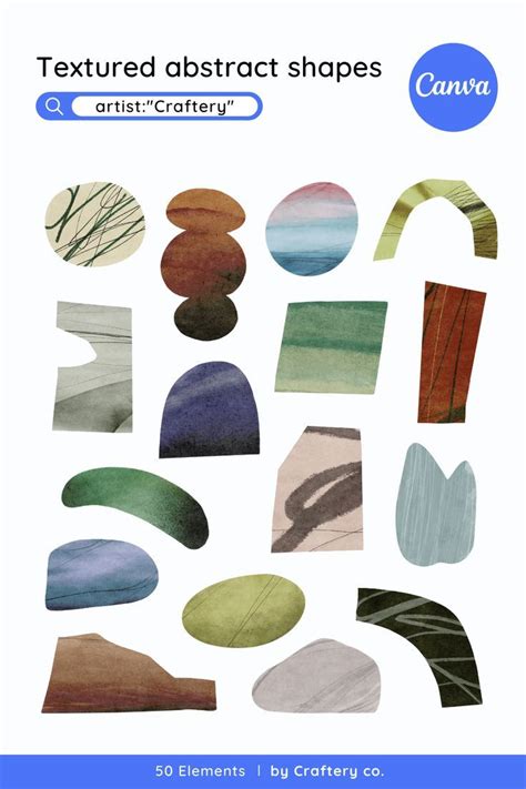 Canva Elements Keyword Textured Abstract Shapes Graphic Shapes Design Graphic Poster Art