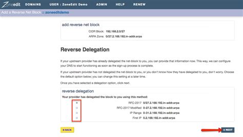 ZoneEdit Reverse DNS