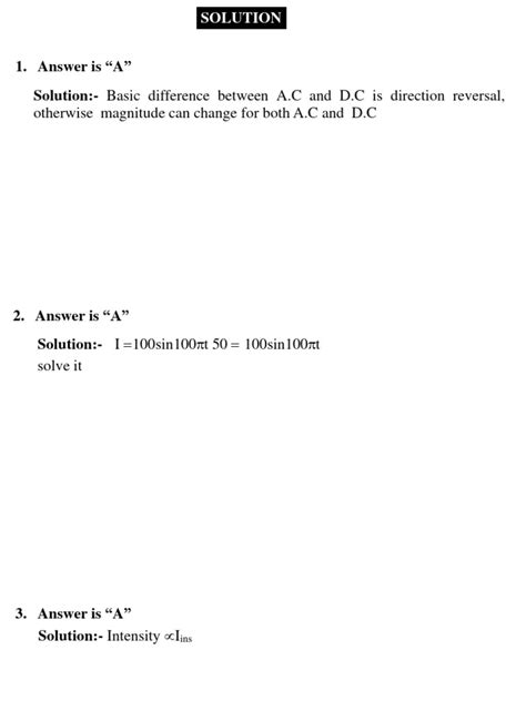 Ac Solution Pdf
