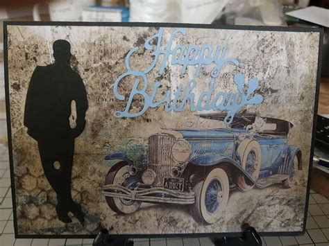 Ръчно изработени 3d картички за РД на мъж Картичка плик албум Ръчно изработени Предл